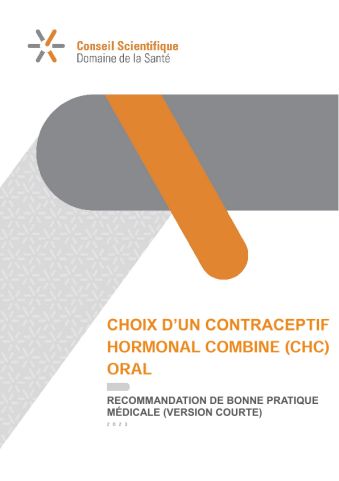 Choix d'un contraceptif hormonal combiné (CHC) oral - version courte ...